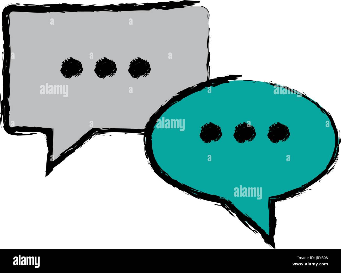 Conversation bubbles image Stock Vector Images - Alamy