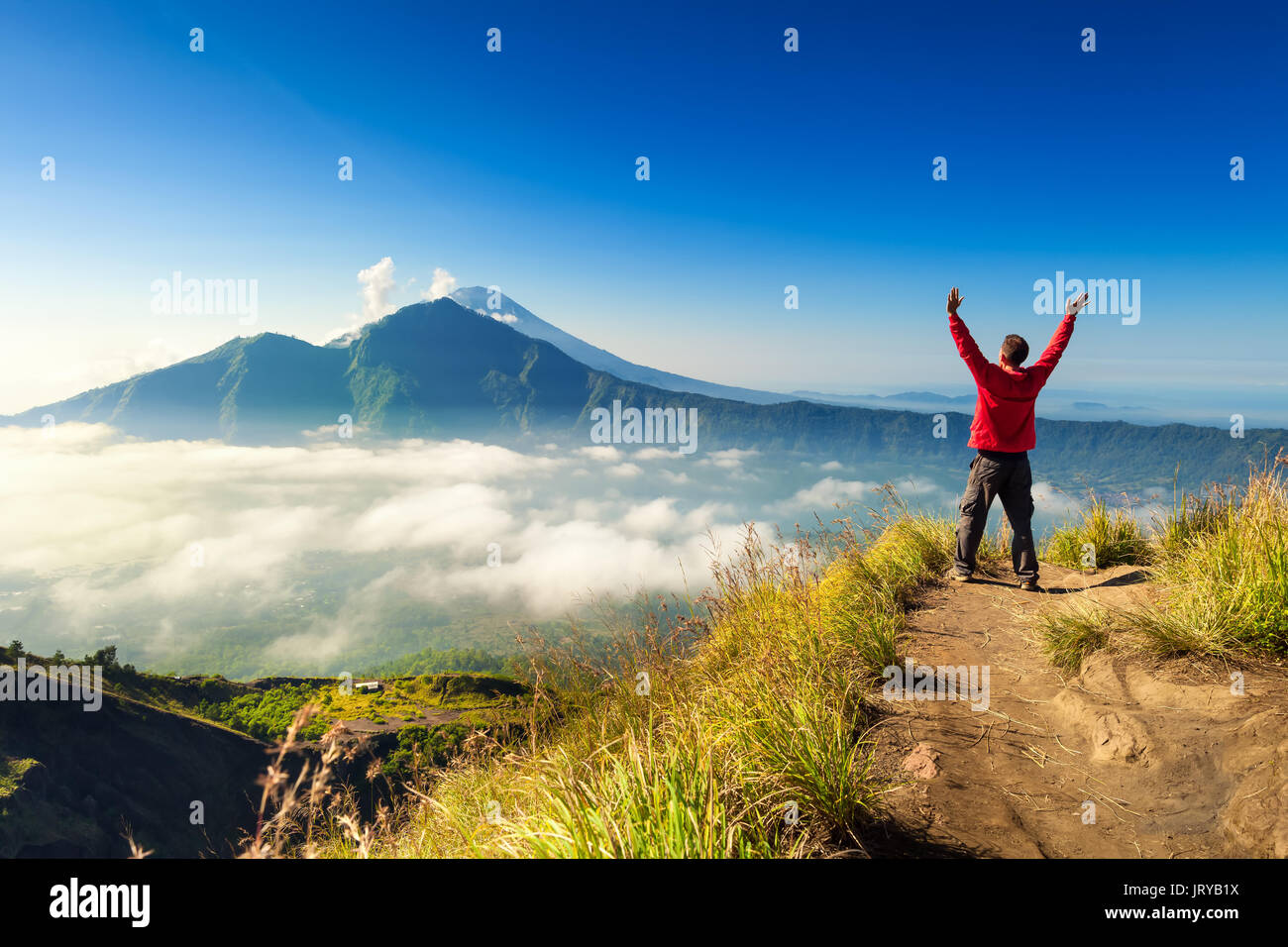 Climbing mount batur hi-res stock photography and images - Alamy