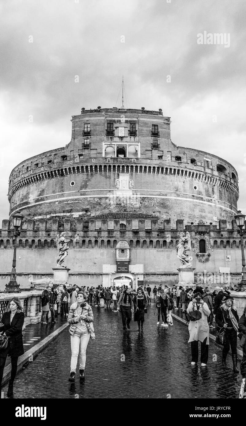 The famous Angels Castle in Rome - Castel Sant Angelo - ROME / ITALY ...