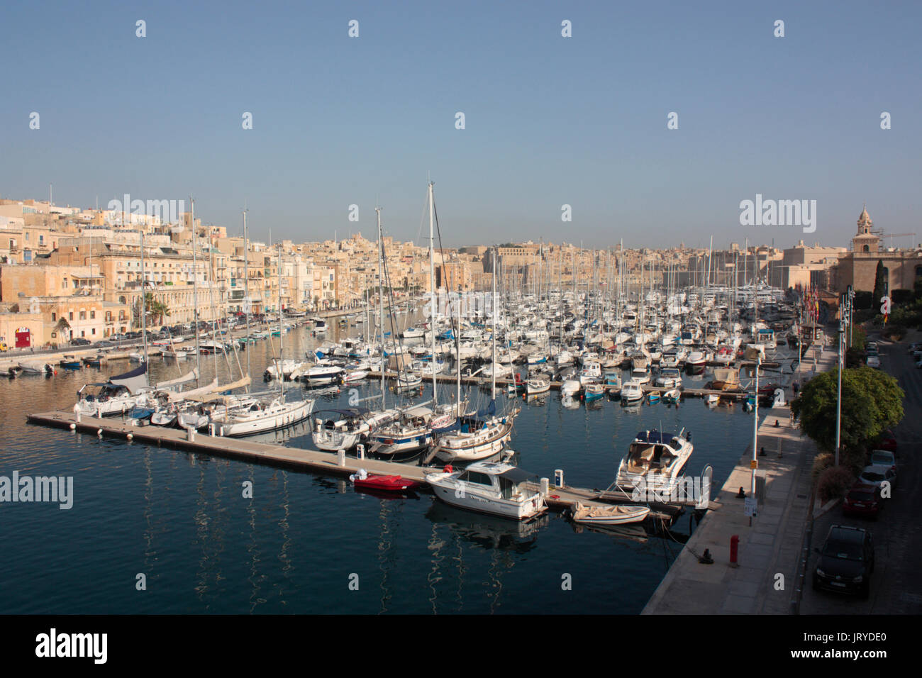 Grand Harbour Yacht Marina, Birgu, Malta Stock Photo - Alamy