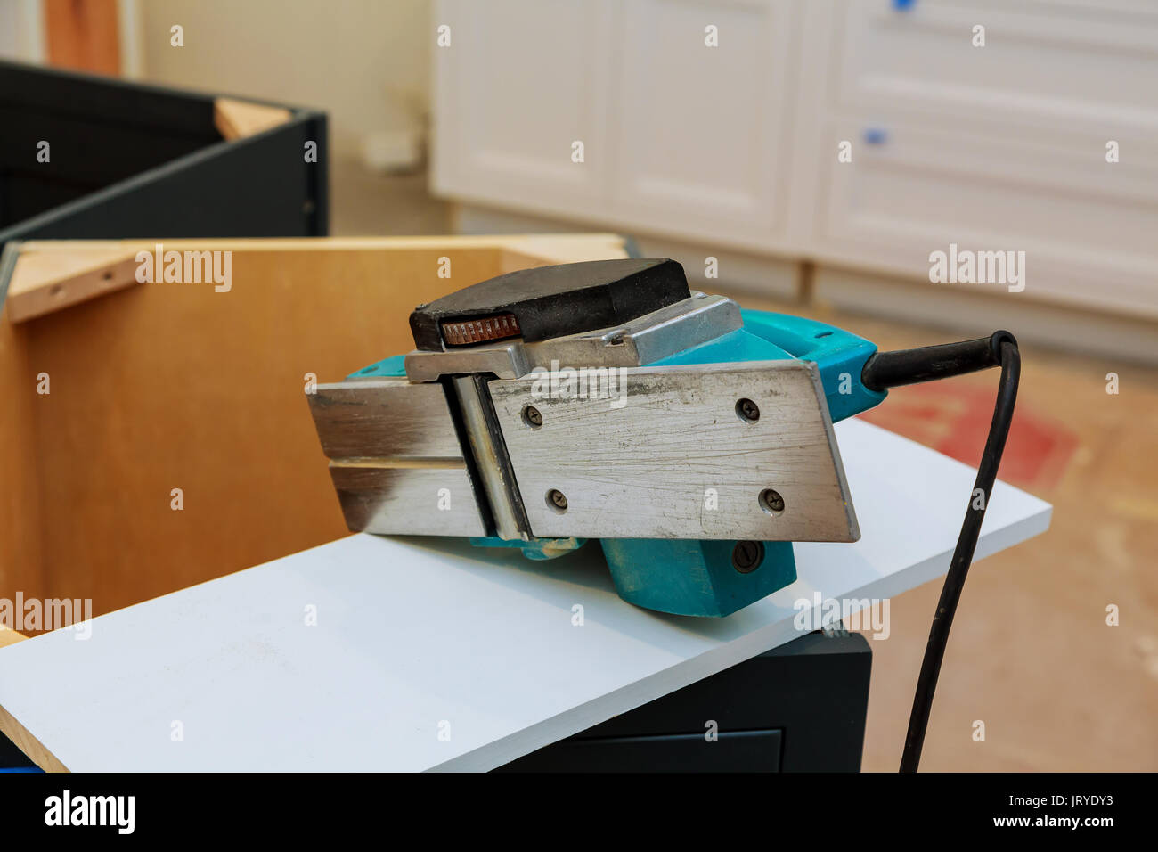 the wood processing planer Wood processing machine Stock Photo - Alamy