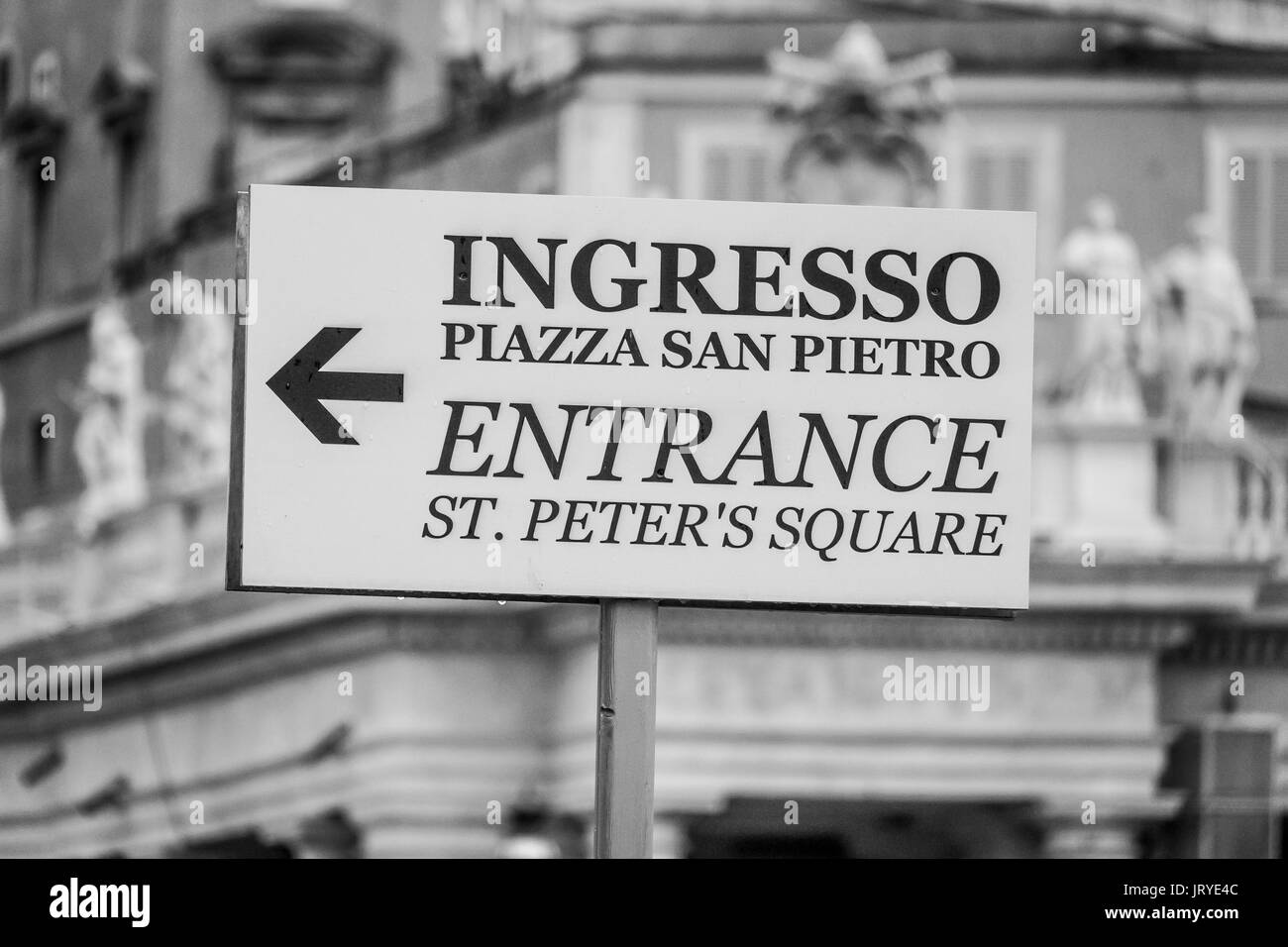 Entrance vatican Black and White Stock Photos & Images - Alamy