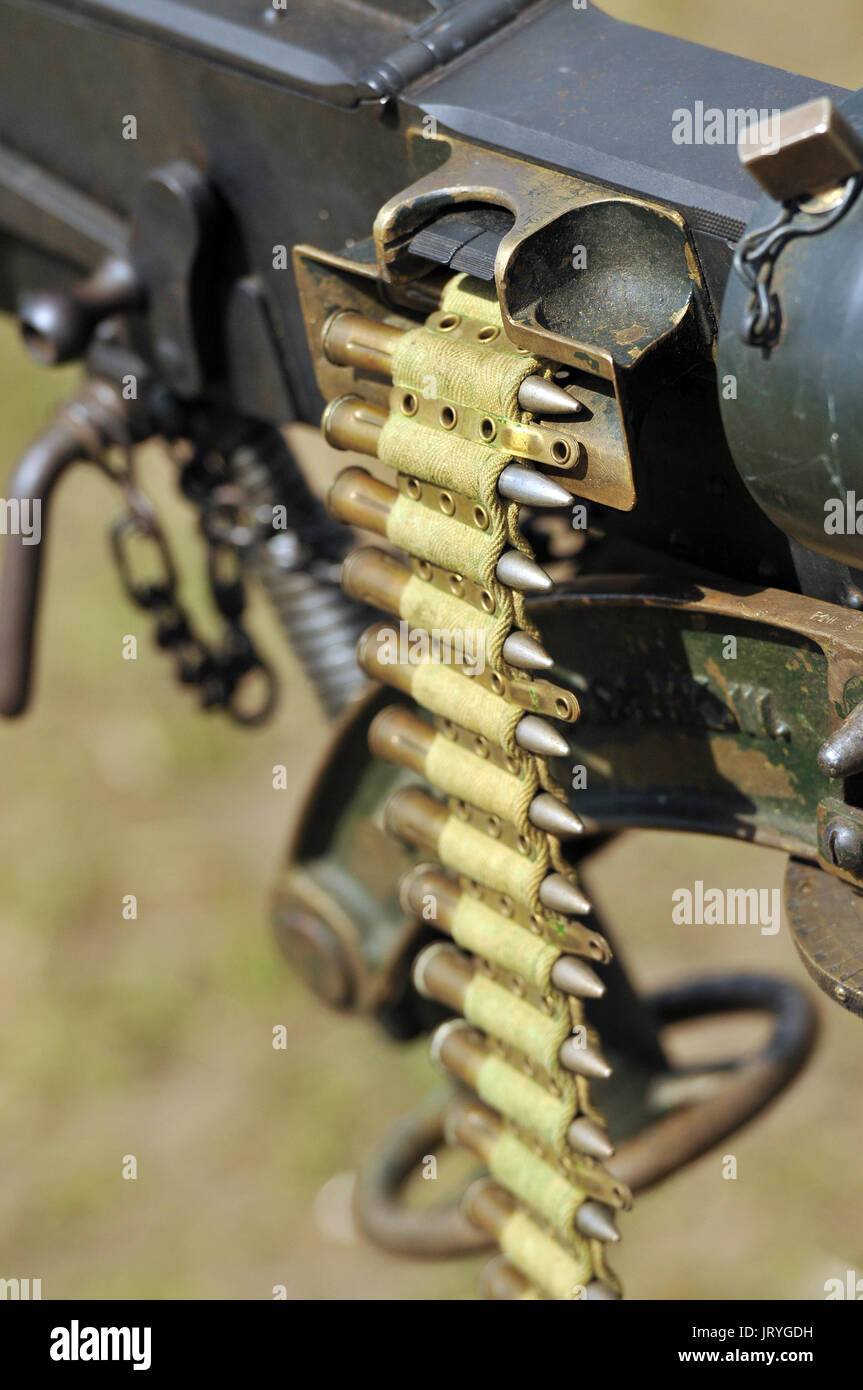 machine gunners with rounds of bullets and helmets world war 2 1 great ...