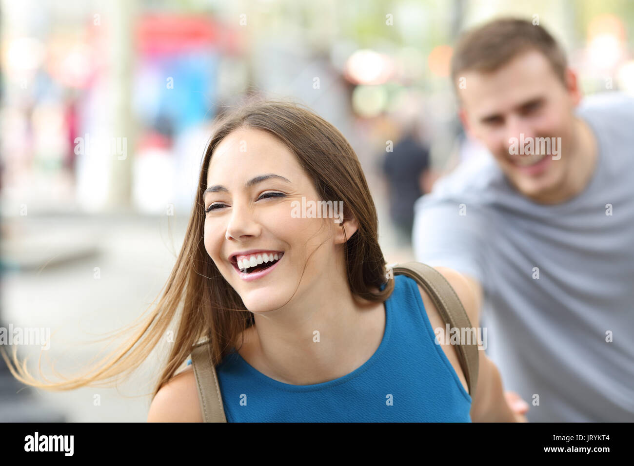 Running Towards Camera High Resolution Stock Photography and Images - Alamy