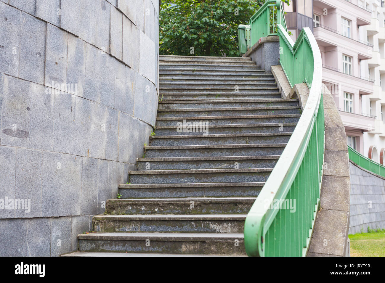 Front view of stairs going up Stock Photo - Alamy