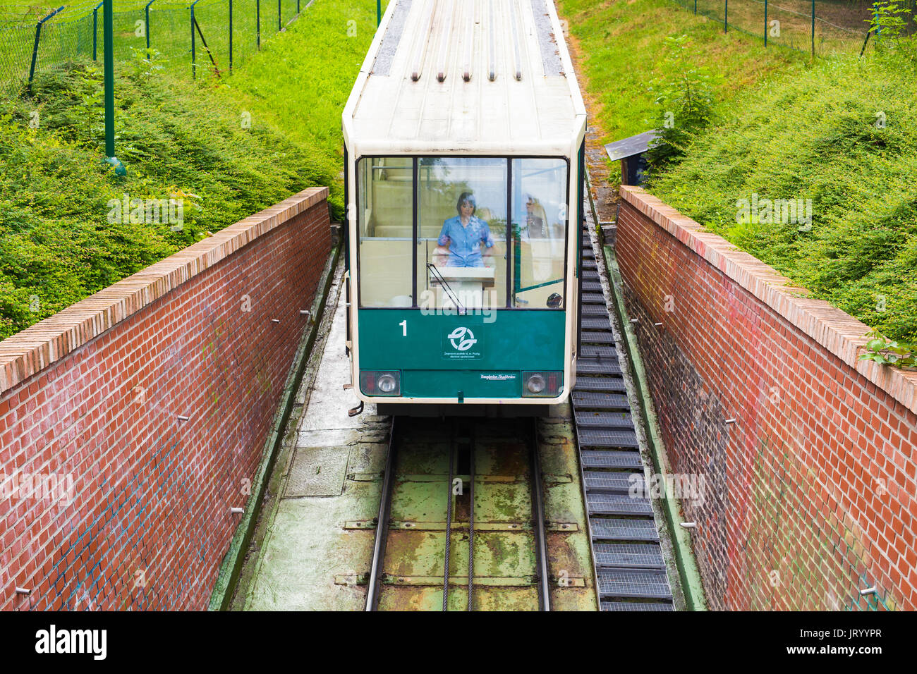 Funicular railway in petrin hi-res stock photography and images - Alamy