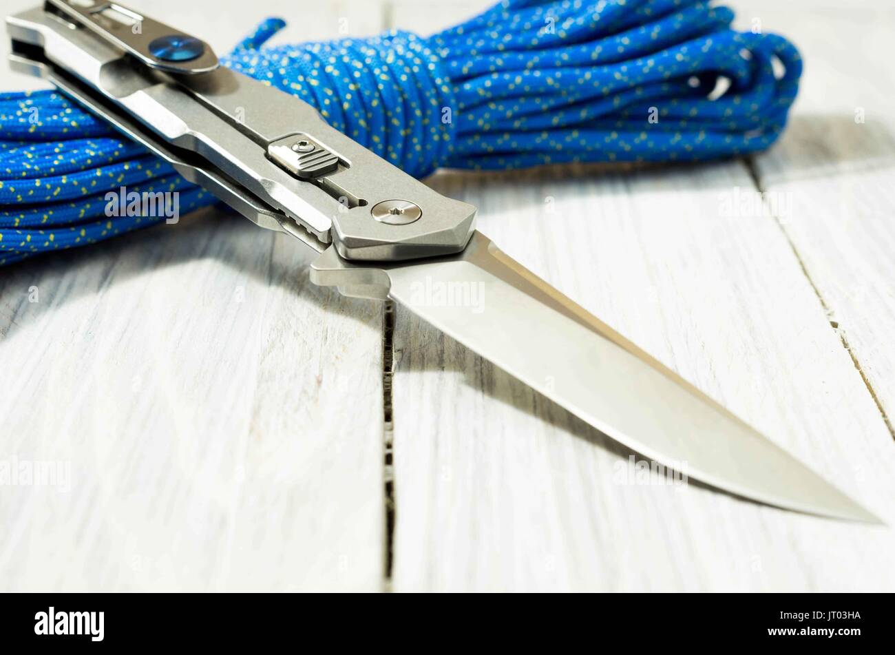 Blade of the knife photographed close. White background Stock Photo - Alamy