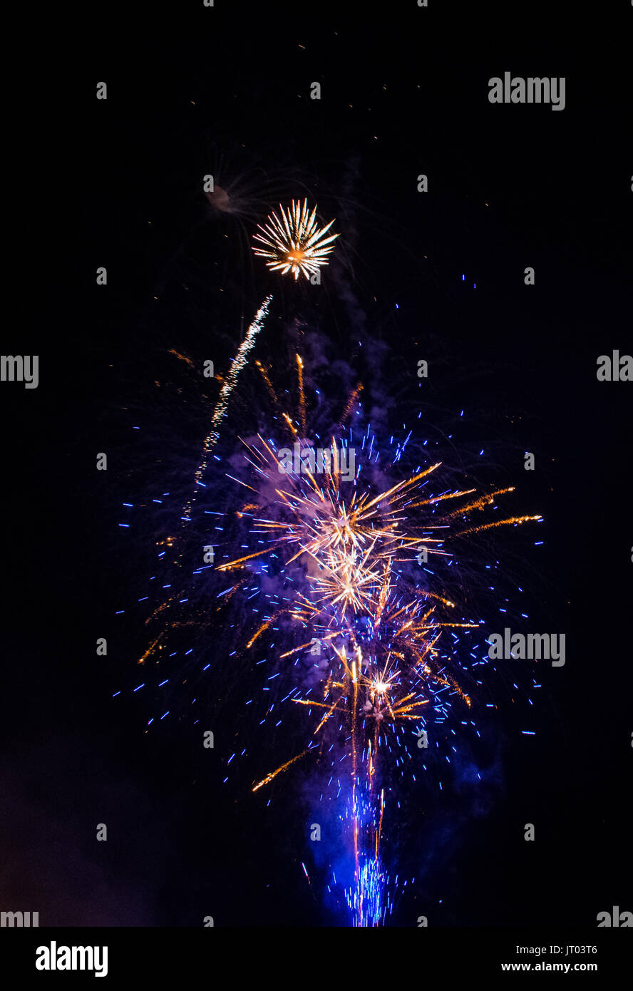 Happy holidays fireworks hi-res stock photography and images - Alamy