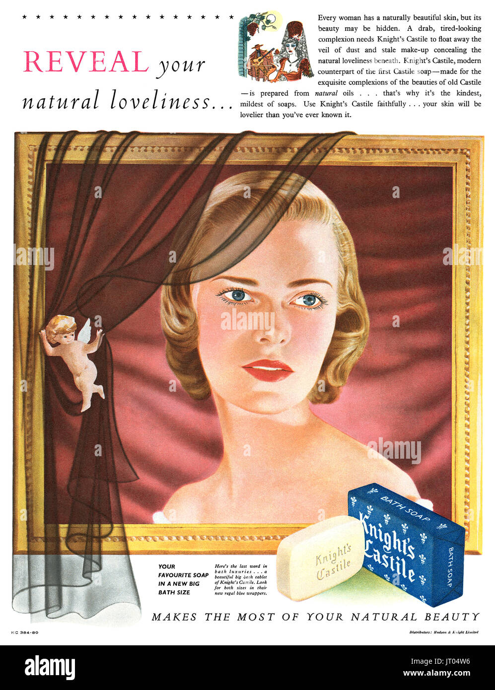 1951 British advertisement for Knight's Castile Soap Stock Photo - Alamy