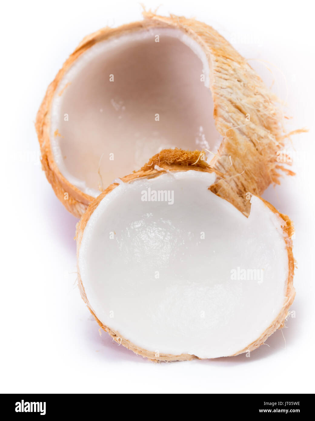Young coconut meat Cut Out Stock Images & Pictures - Alamy