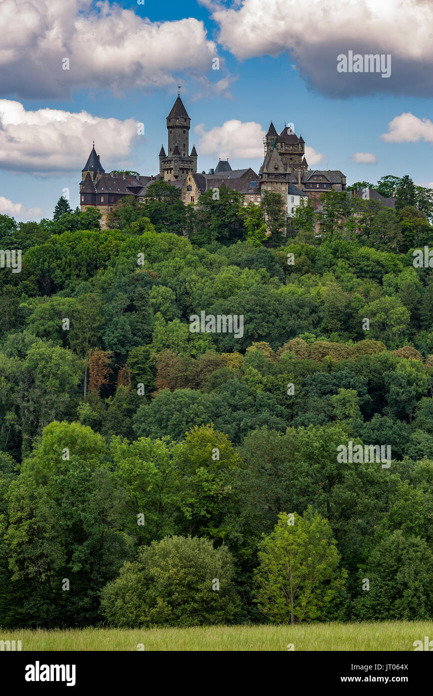 Braunfels Castle aka Schloss Braunfels, Braunfels, Hesse, Germany Stock ...