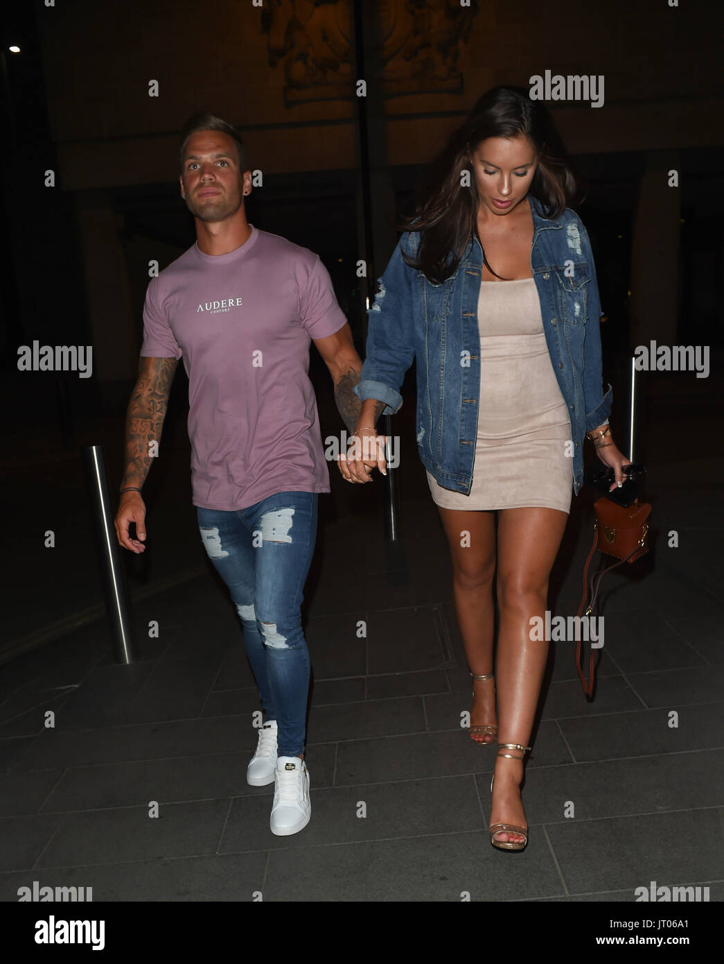 Jess and Dom Love Island Night Out in Manchester first seen leaving ...
