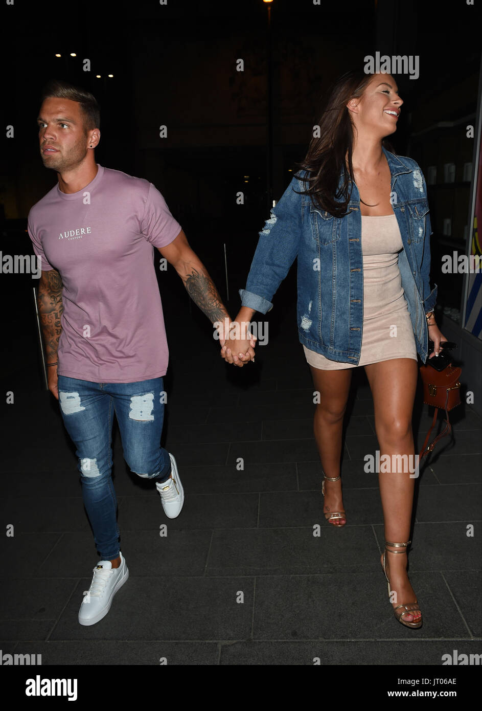 Jess and Dom Love Island Night Out in Manchester first seen leaving ...