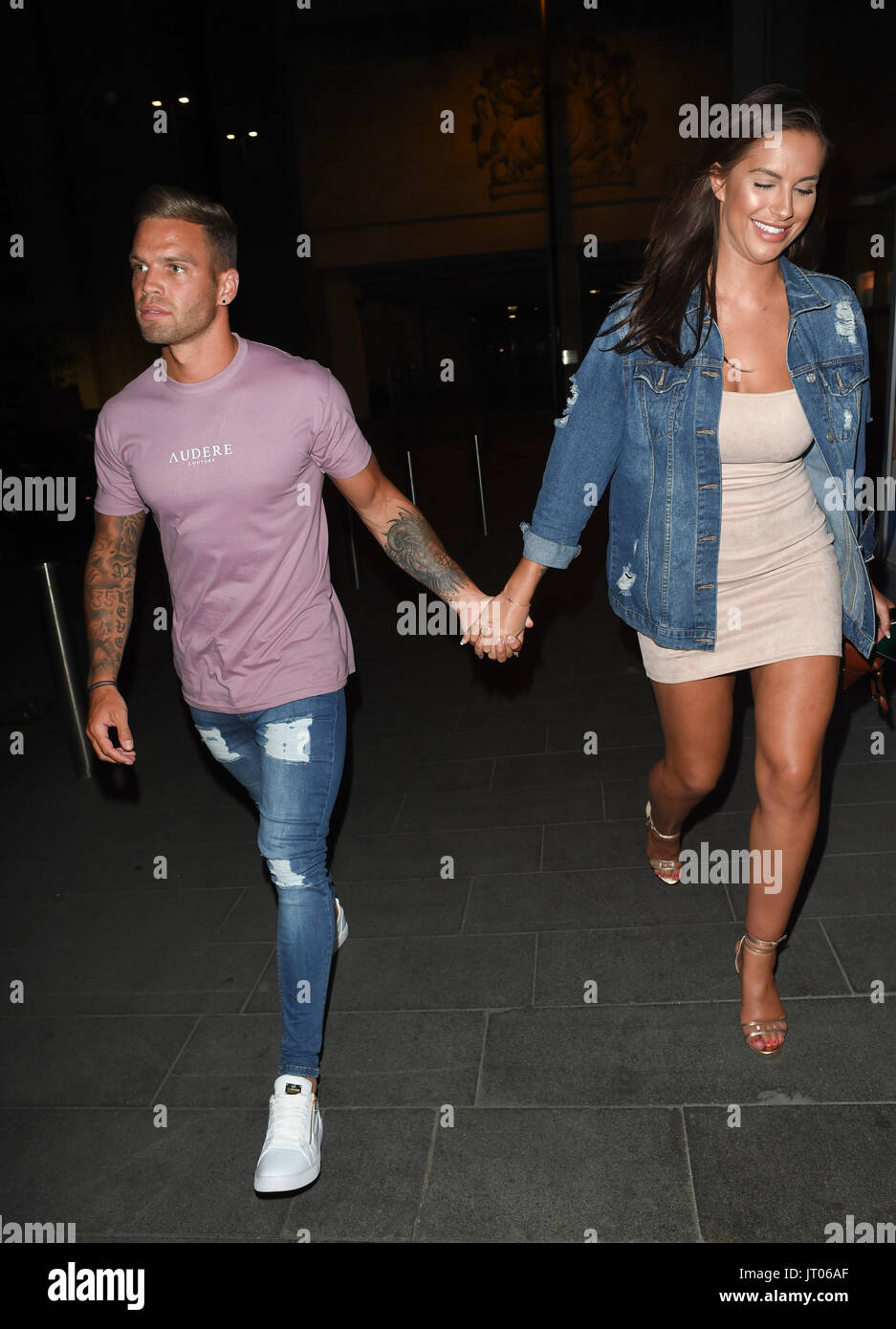 Jess and Dom Love Island Night Out in Manchester first seen leaving ...