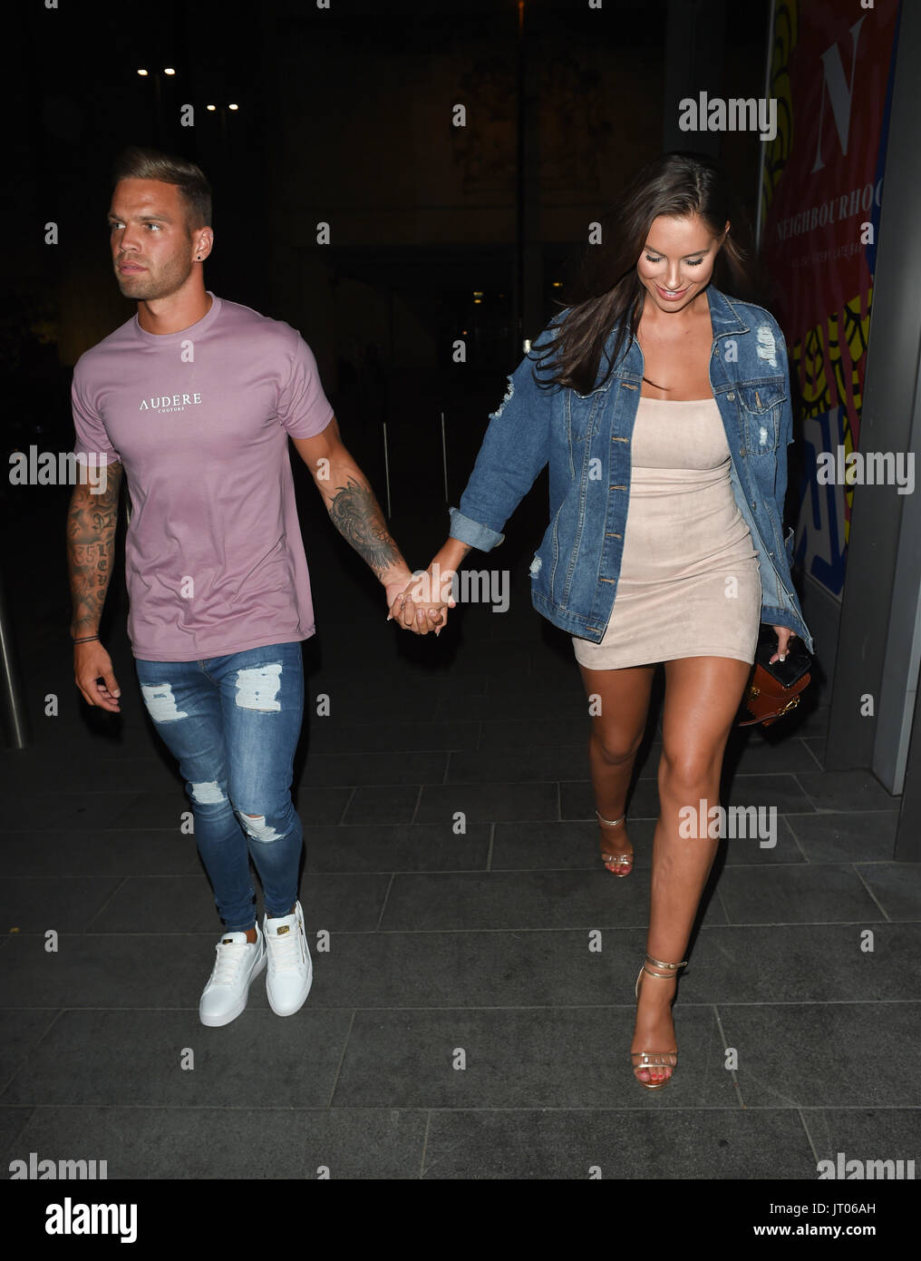 Jess and Dom Love Island Night Out in Manchester first seen leaving ...