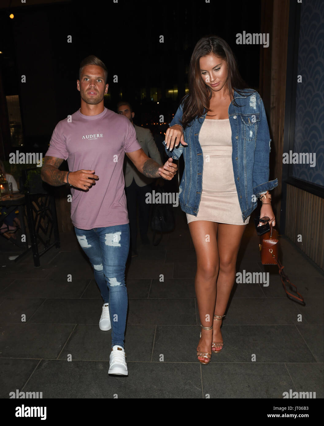 Jess and Dom Love Island Night Out in Manchester first seen leaving ...