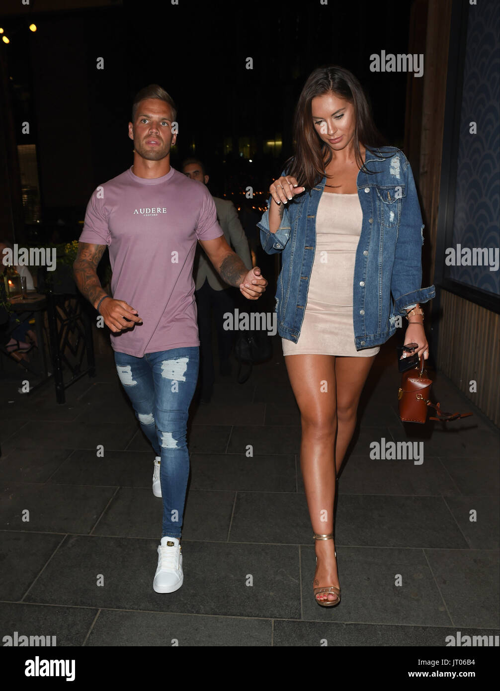 Jess and Dom Love Island Night Out in Manchester first seen leaving ...