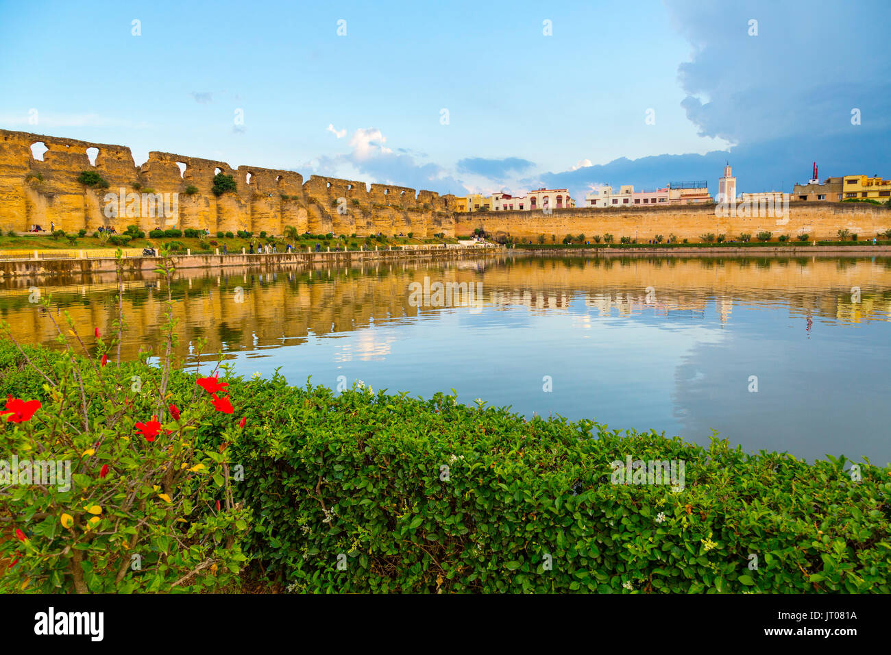 Sahrij Swani a basin lake reservoir, ancient ruined walls. Imperial ...