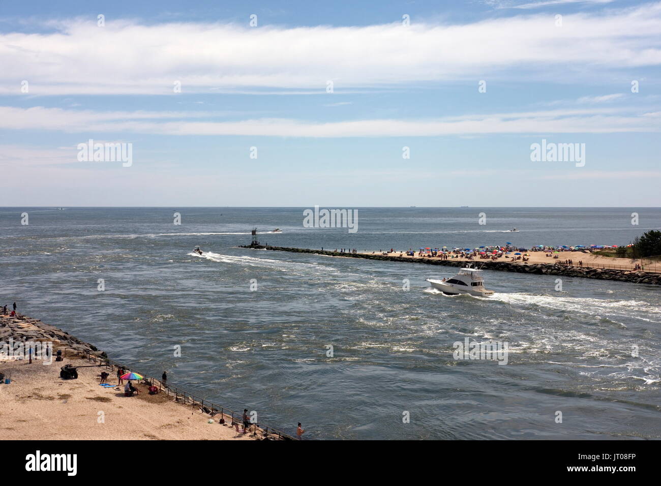 Indian River Inlet During Summer Season Stock Photo - Alamy