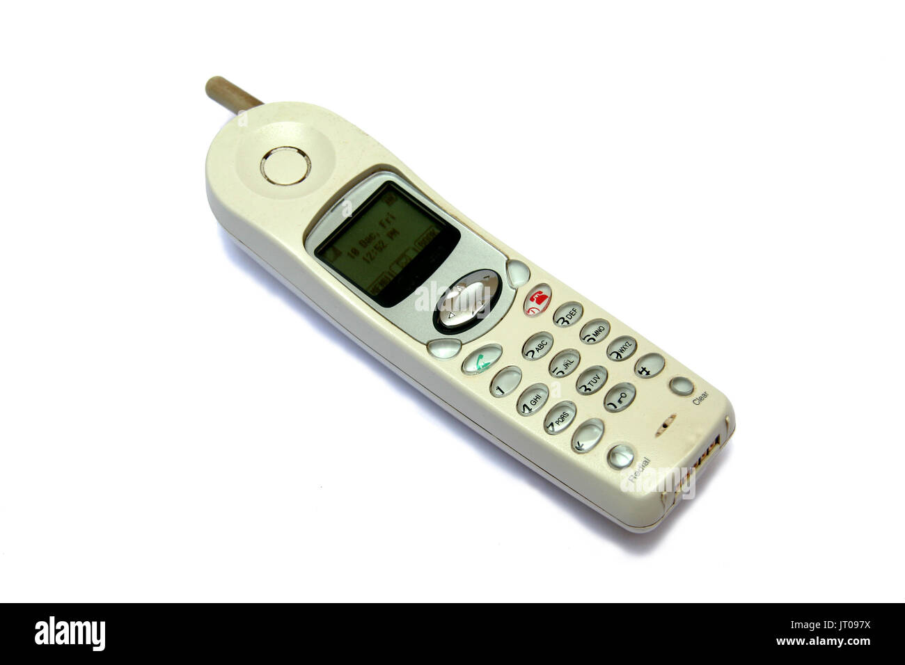 White Phone Receiver Handset isolated on white background Stock Photo ...
