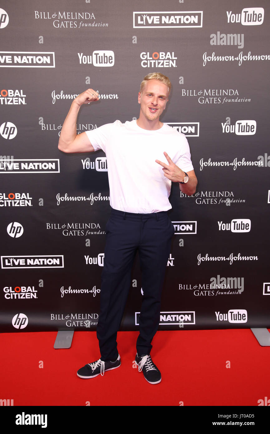 Global Citizen Festival at Barclaycard Arena, Hamburg. Featuring: Mario ...