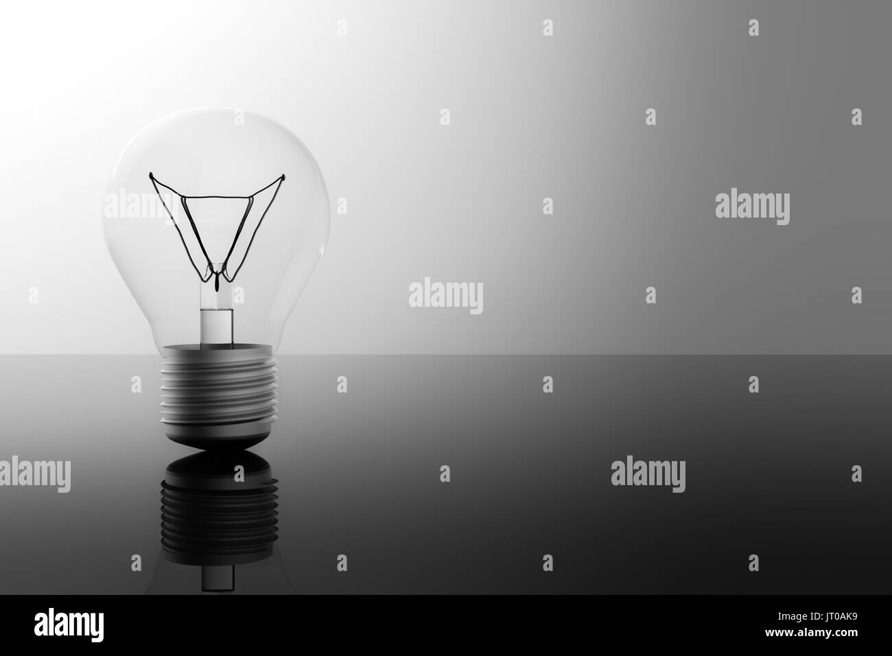 retro lightbul with blank space Stock Photo - Alamy