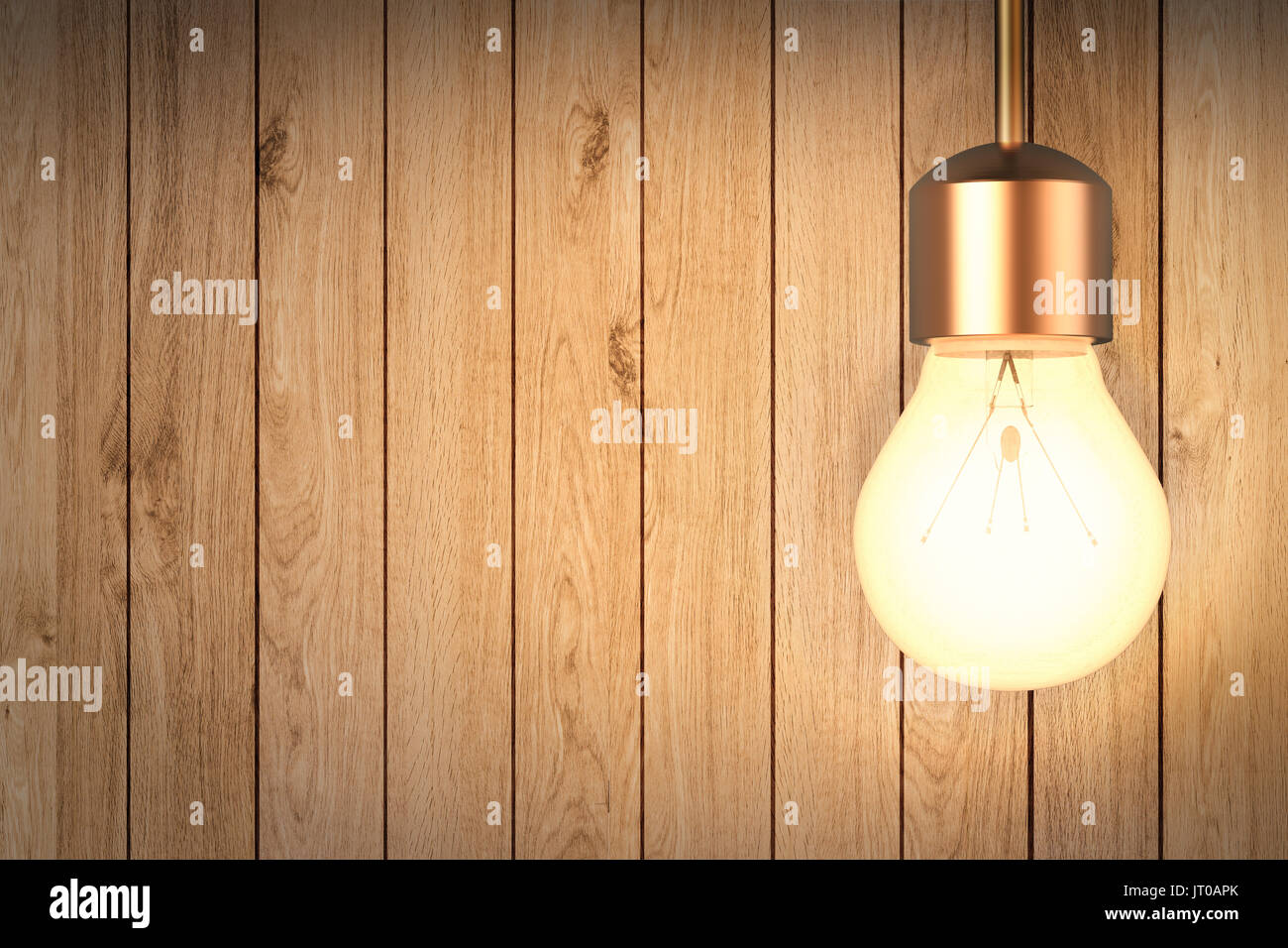 shining lightbulb with ray of light Stock Photo - Alamy