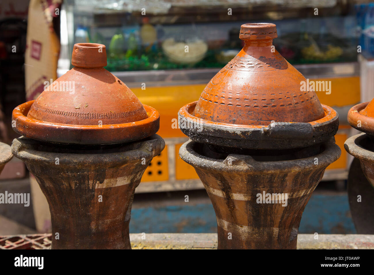 Cooking traditional Moroccan tajine dish. Morocco, Maghreb North Africa ...