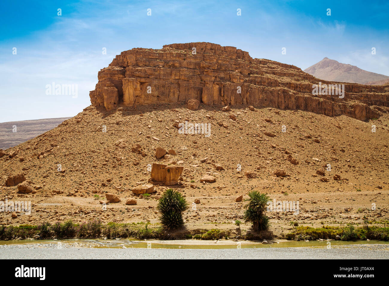 Landscape Ziz Valley, Ziz River. Tafilalet region. Morocco, Maghreb ...