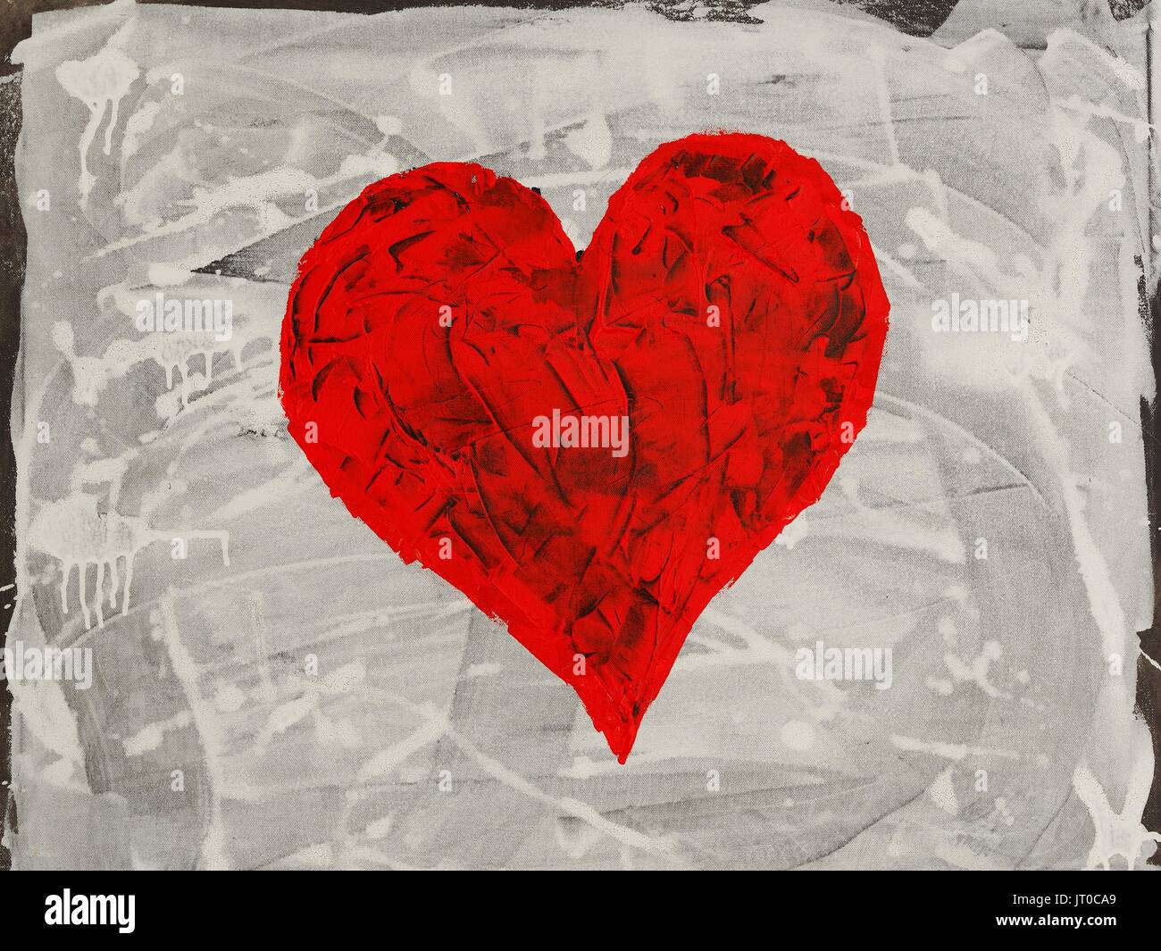 Handpainted heart hi-res stock photography and images - Alamy