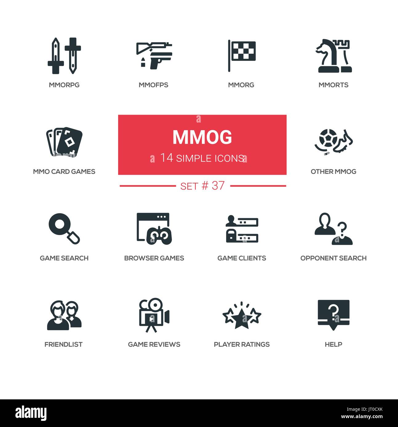 MMOG - modern vector line design icons set Stock Vector Image & Art - Alamy