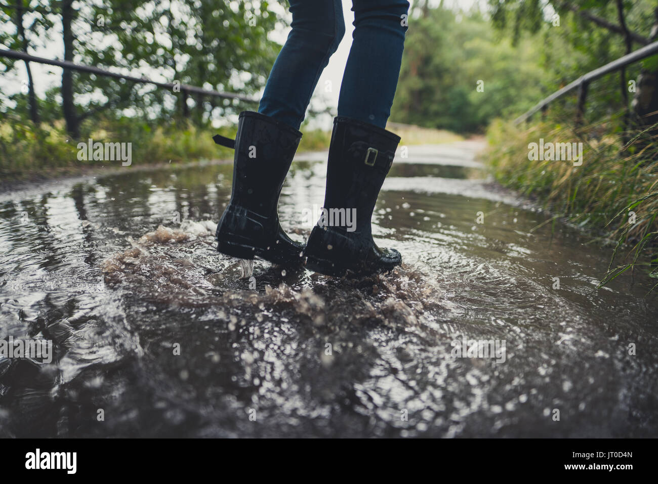 Woman's shoe puddle hi-res stock photography and images - Alamy