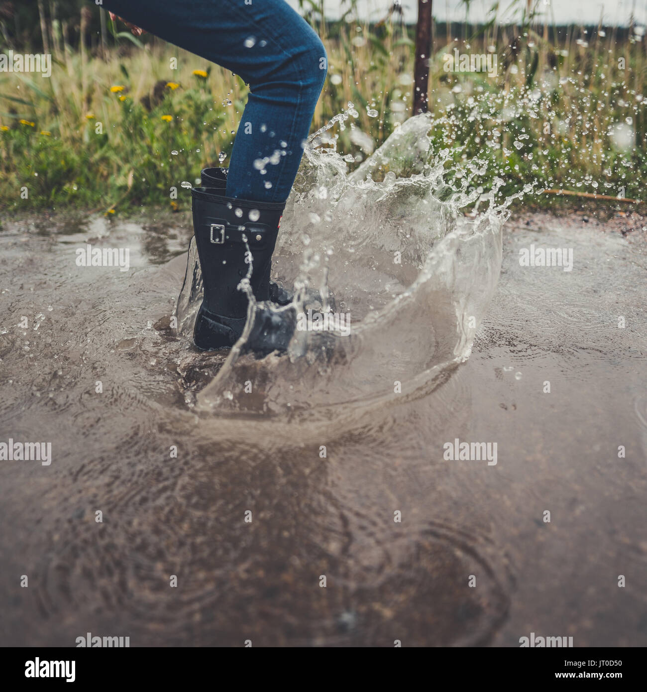 Puddle legs hi-res stock photography and images - Alamy
