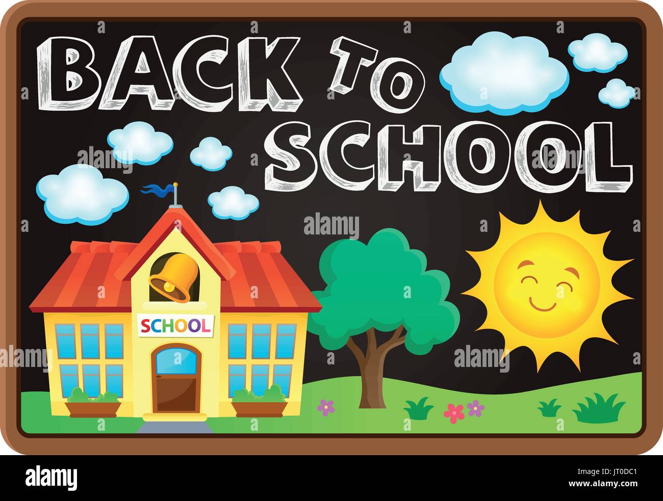 Back to school topic 7 - eps10 vector illustration Stock Vector Image ...