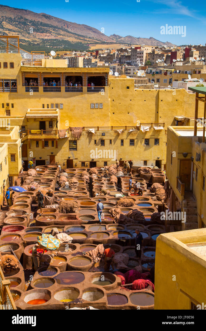 Historic moroccan tannery hi-res stock photography and images - Alamy