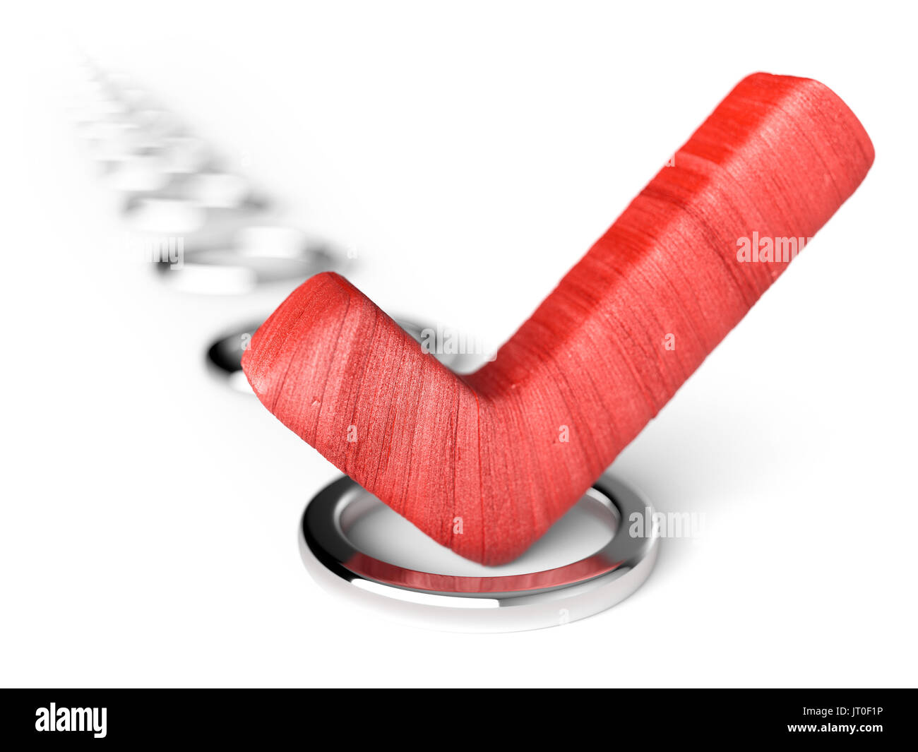 Red check mark hi-res stock photography and images - Alamy