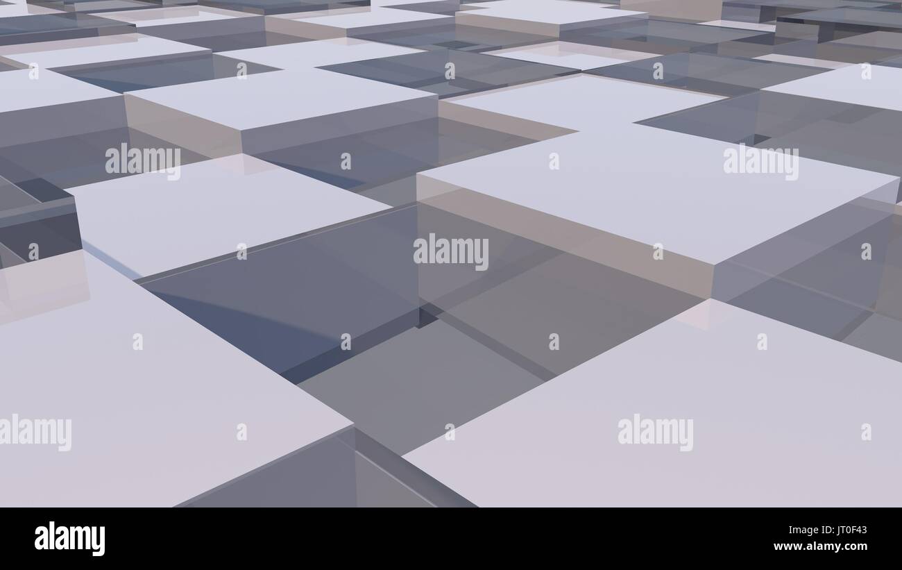 Abstract background with realistic cubes. 3d rendered Stock Photo - Alamy