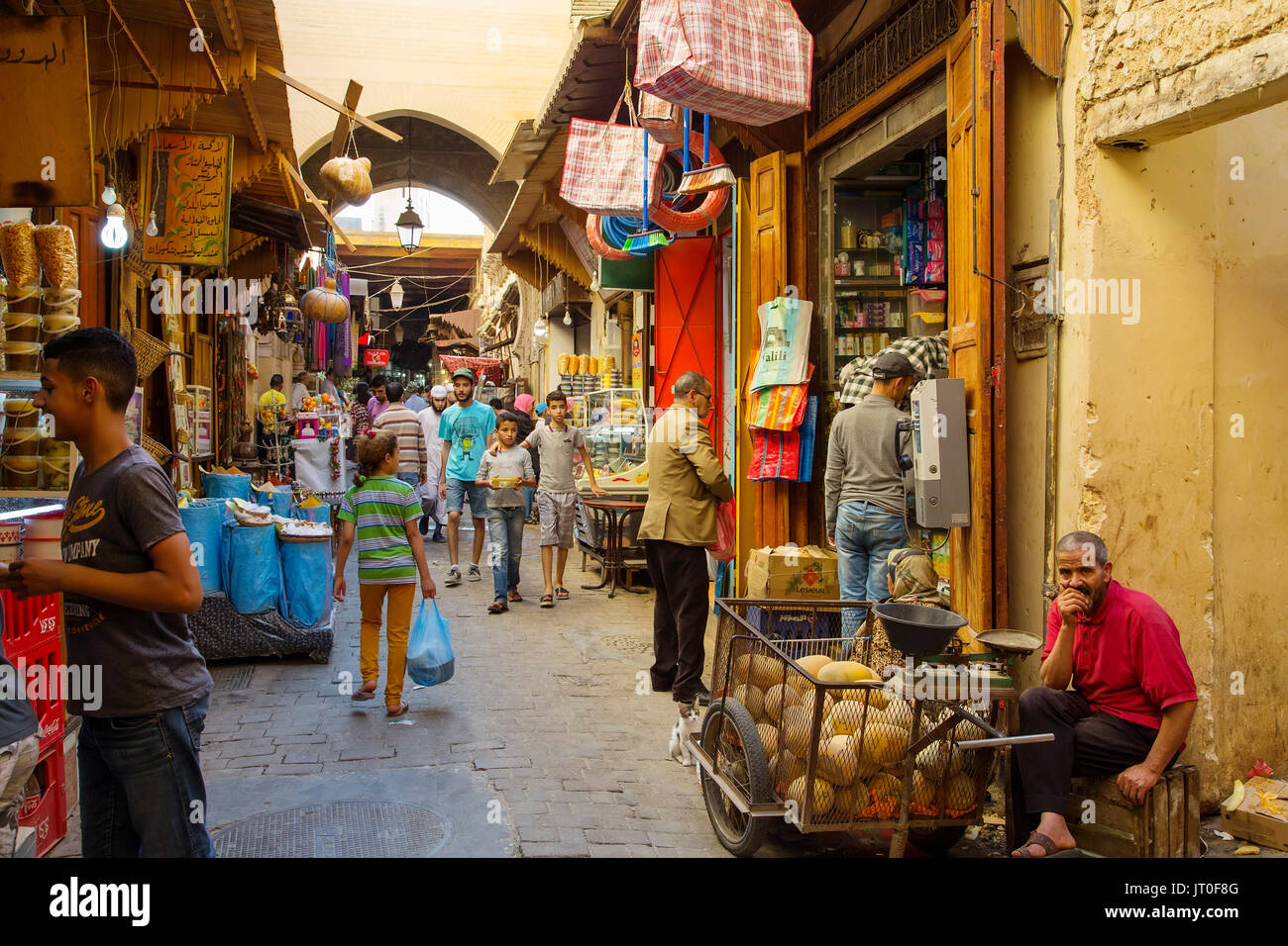 Fez Fes Morocco Bazaar Stock Photos & Fez Fes Morocco Bazaar Stock ...
