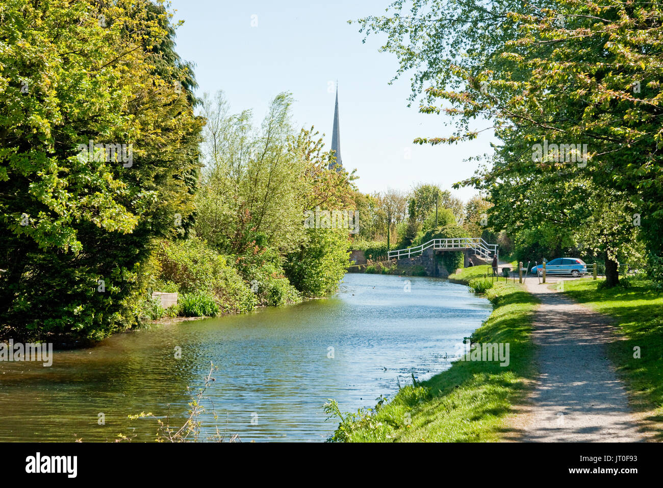 Southern end of the Lancaster Canal in Ashton-on-Ribble, Preston ...