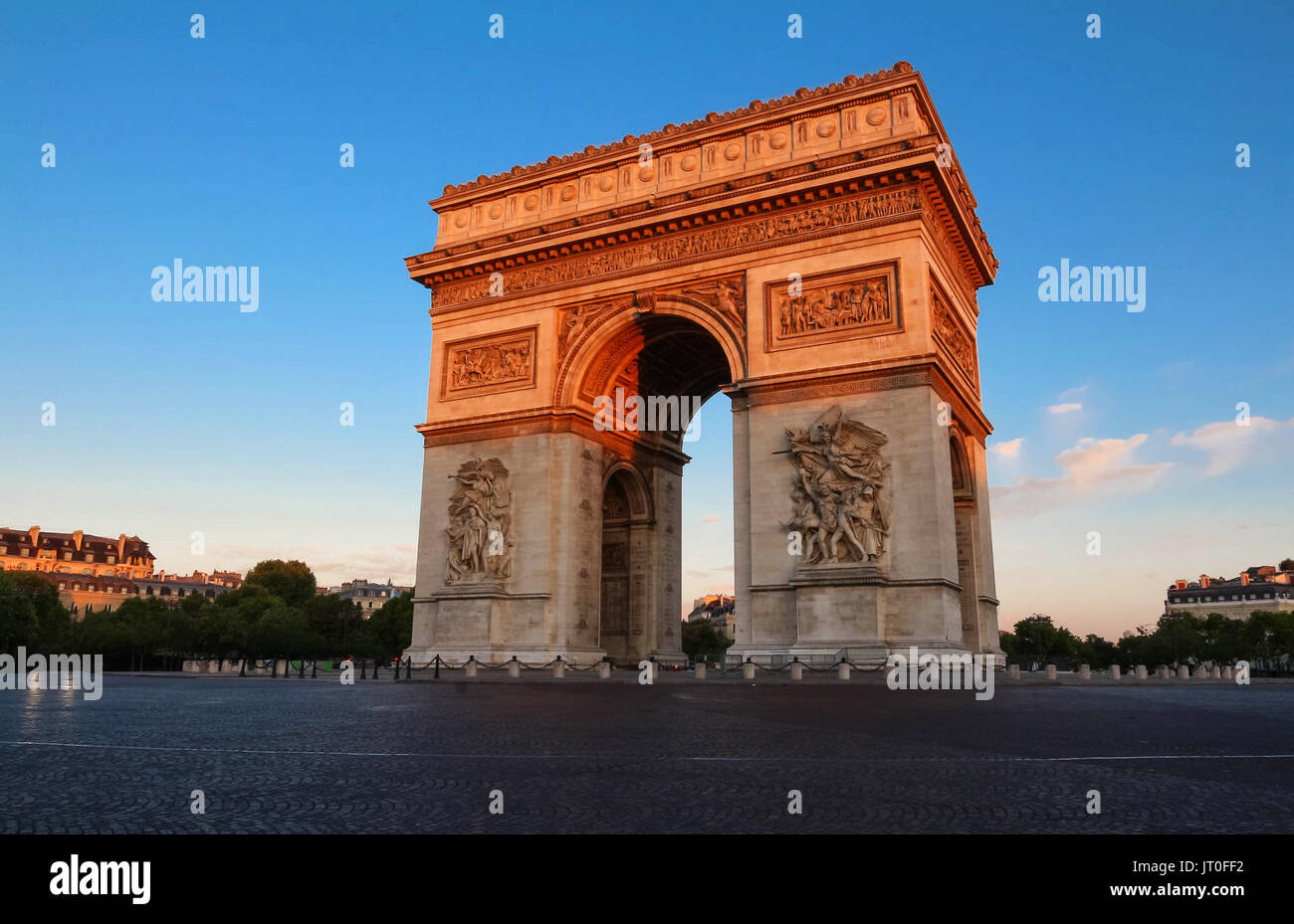 The Triumphal Arch is one of the most famous monuments in Paris. It ...