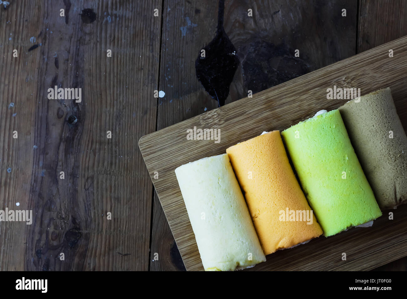 cake roll sweet and colorfuls Stock Photo - Alamy