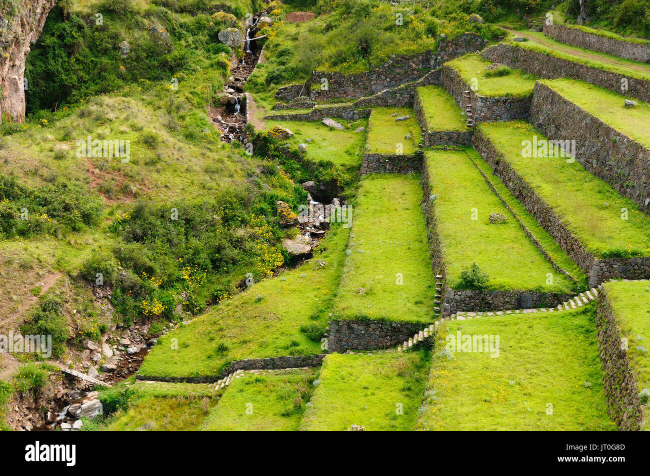 Peru, Pisac (Pisaq) - Inca ruins in the sacred valley in the Peruvian ...