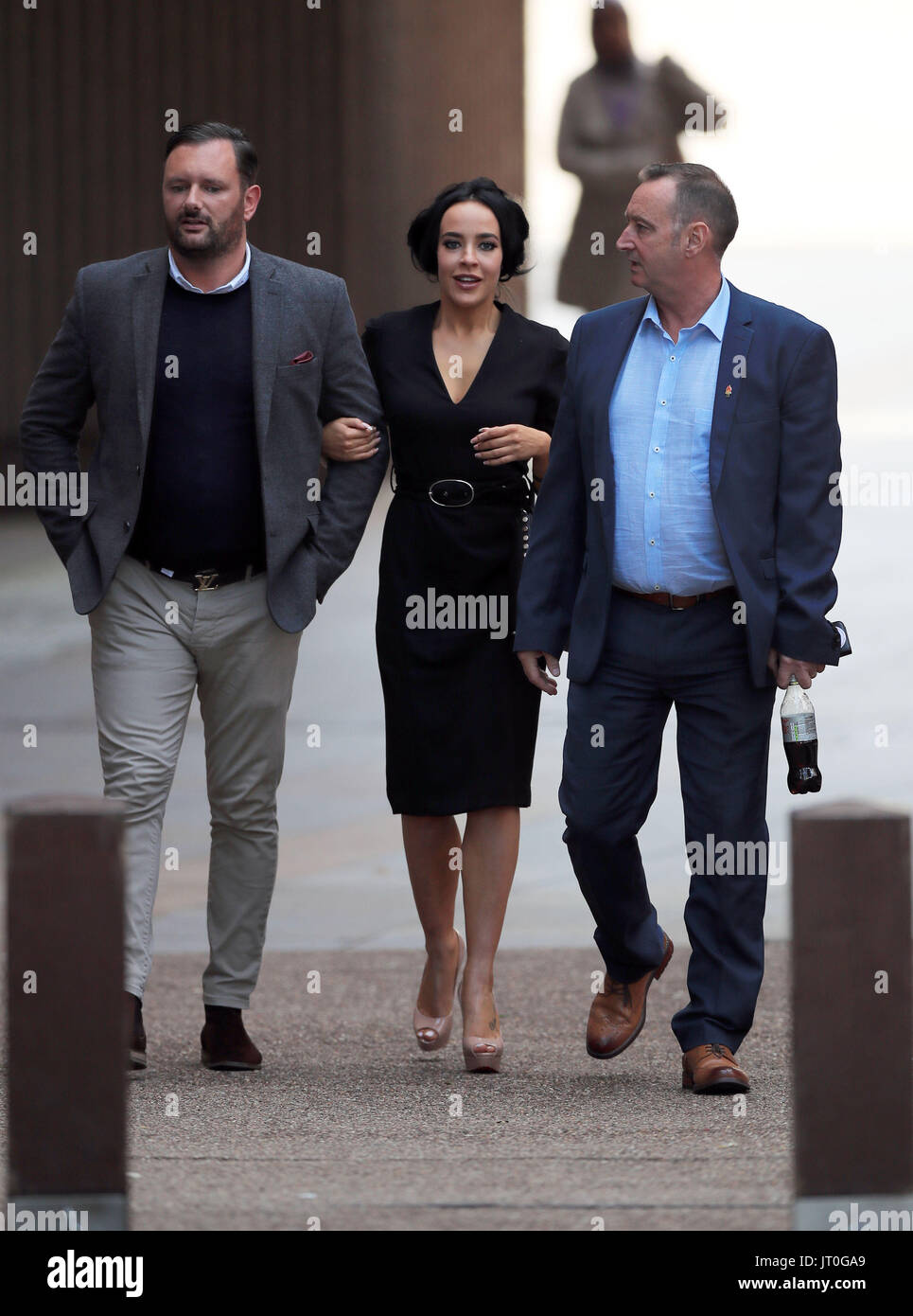 Stephanie Davis leaving Liverpool Magistrates' Court where on-off ...