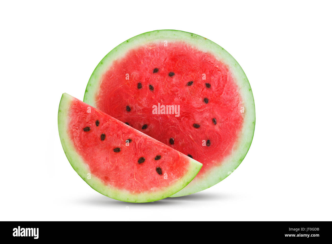 Sliced Watermelon In Half