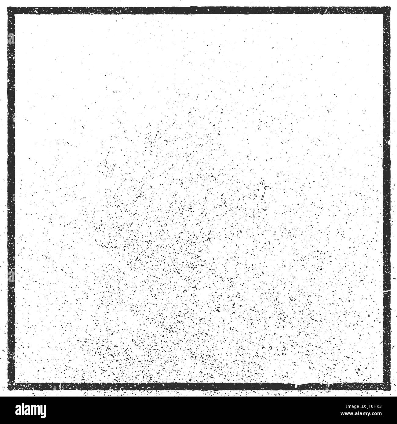 Grunge stamped decorative rectangle frame. Square design template with ...