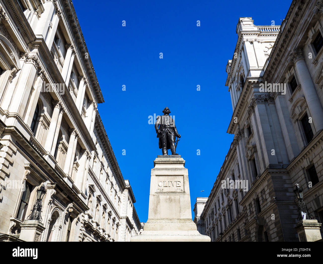 Statue of Robert Clive, Clive of India in King Charles Street ...