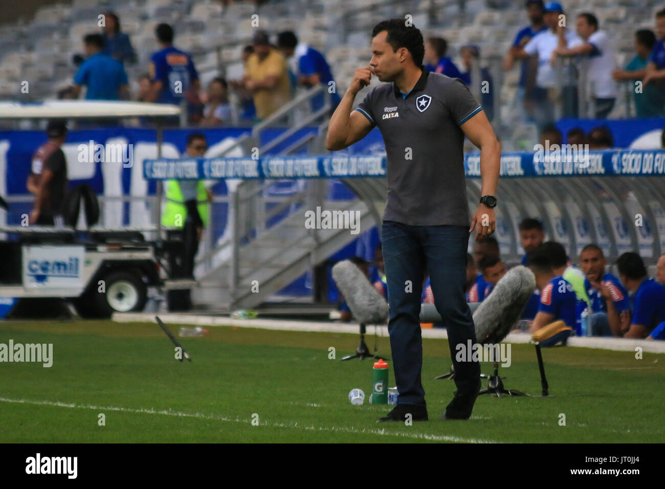 Belo Horizonte, Brazil. 06th Aug, 2017. Jair Ventura, Botafogo coach ...