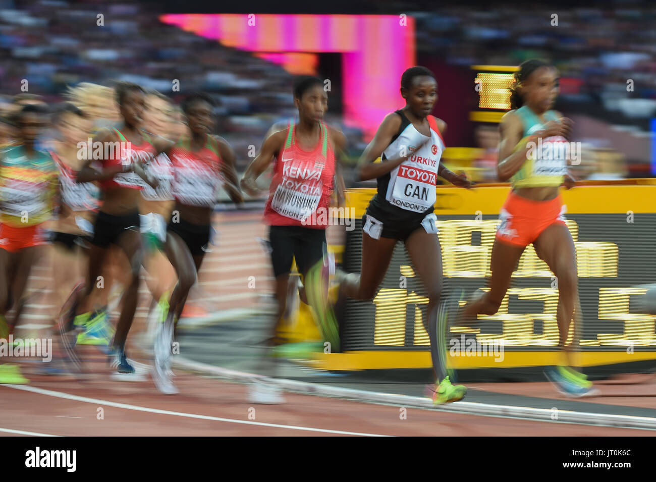 Yasemin CAN, Turkey, during 10000 meter final at London Stadium in ...
