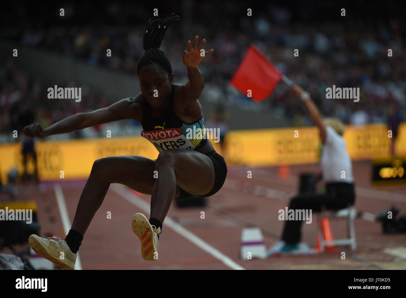Tamara MYERS, Bahamas, at triple jump preliminary heat at London ...