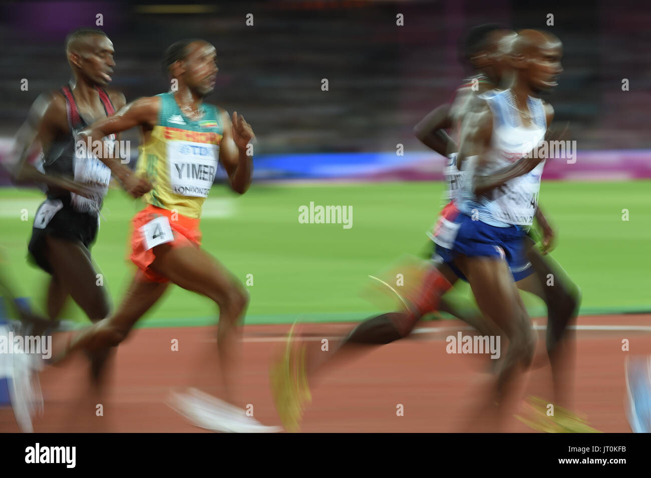 Jemal YIMER, Ethiopia during 10000 final at London Stadium in London on ...